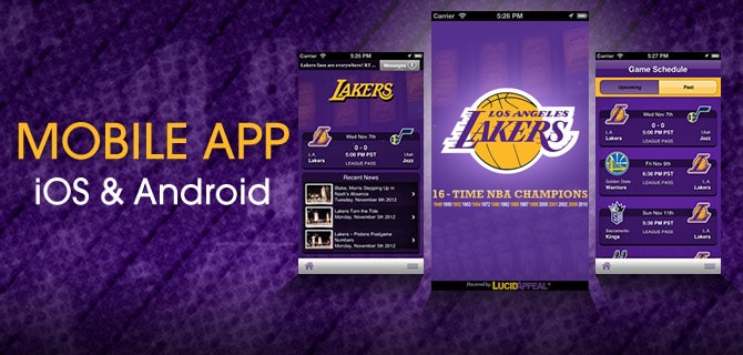 Los Angeles Lakers Launch Mobile App With Lucid Appeal | NBA.com