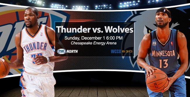 Scouting Report: Wolves (9-9) at Thunder (11-3) | Dec. 1, 2013 ...