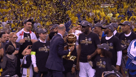 nba finals trophy presentation