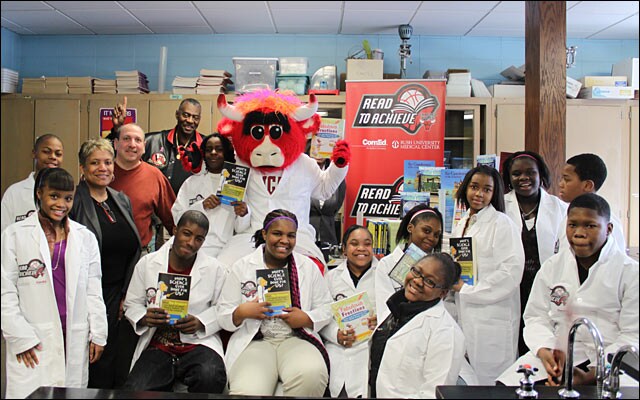 Bulls donate books purchased through virtual book drive to local school ...