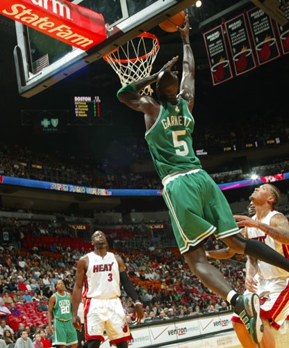 Kevin Garnett Dunking On Heat