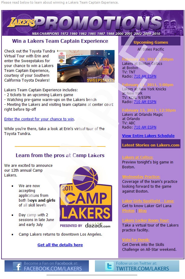 Lakers Emails | NBA.com