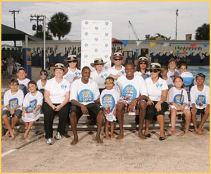 Chalmers, Jones Surprise Kids at Milander Pool | NBA.com