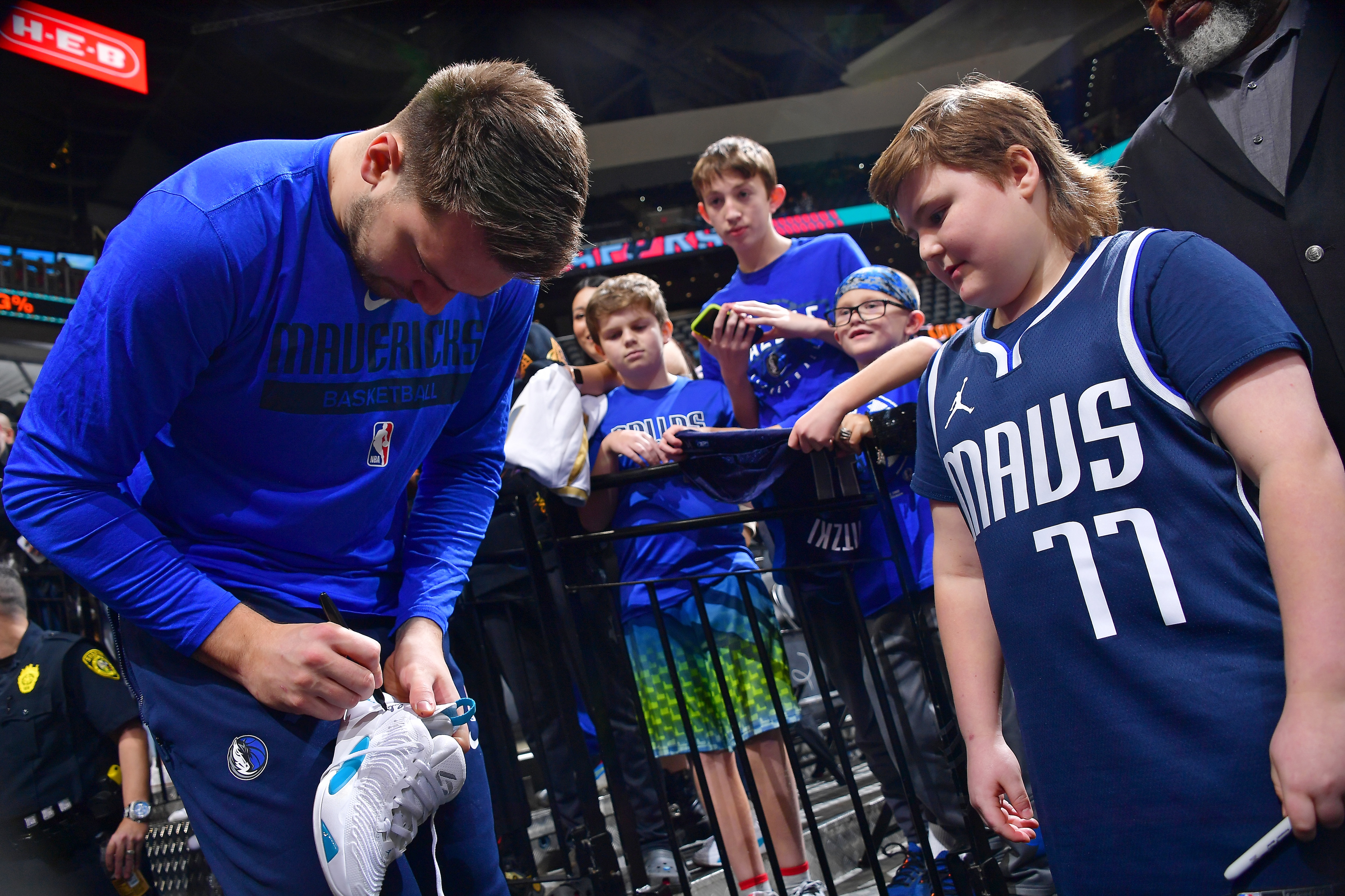 Luka Doncic provides hope for children at games, in the community ...