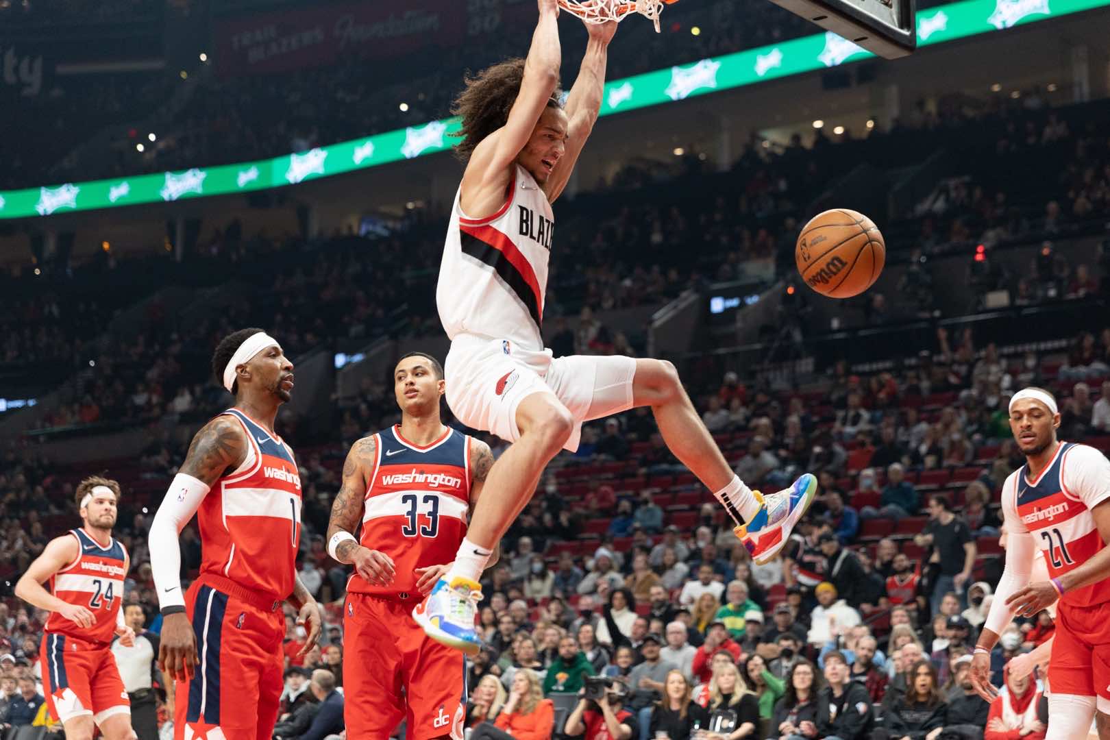 PHOTOS » Trail Blazers 127 VS. Wizards 118 on March 12, 2022 Photo ...