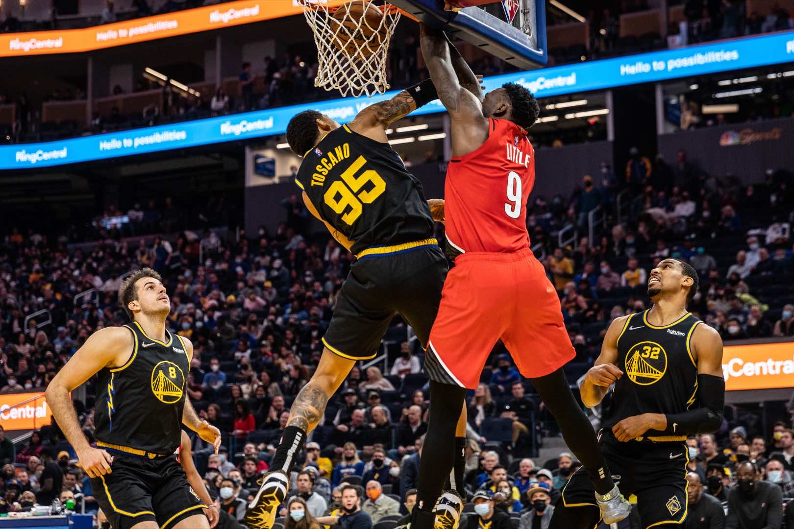 PHOTOS » Trail Blazers 94 VS. Warriors 104 on December 8, 2021 Photo ...