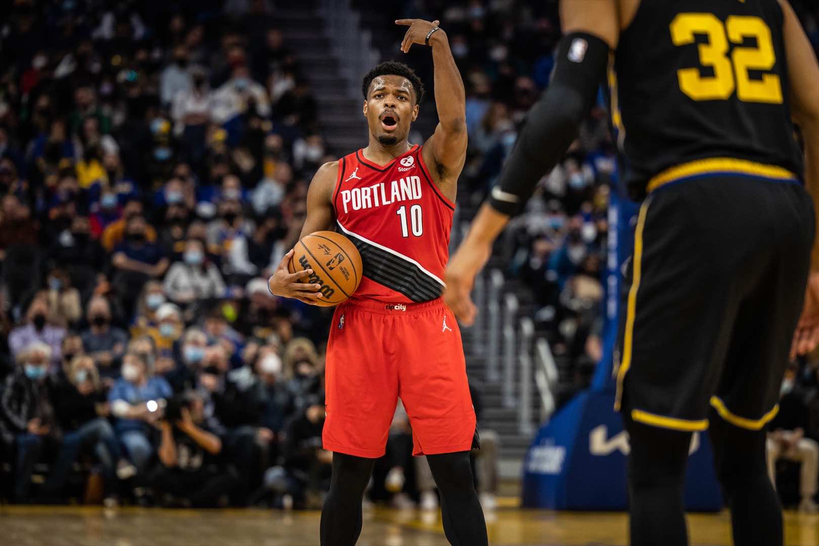 PHOTOS » Trail Blazers 94 VS. Warriors 104 on December 8, 2021 Photo ...