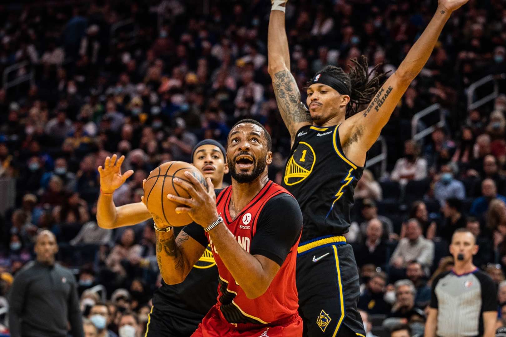 PHOTOS » Trail Blazers 94 VS. Warriors 104 on December 8, 2021 Photo ...