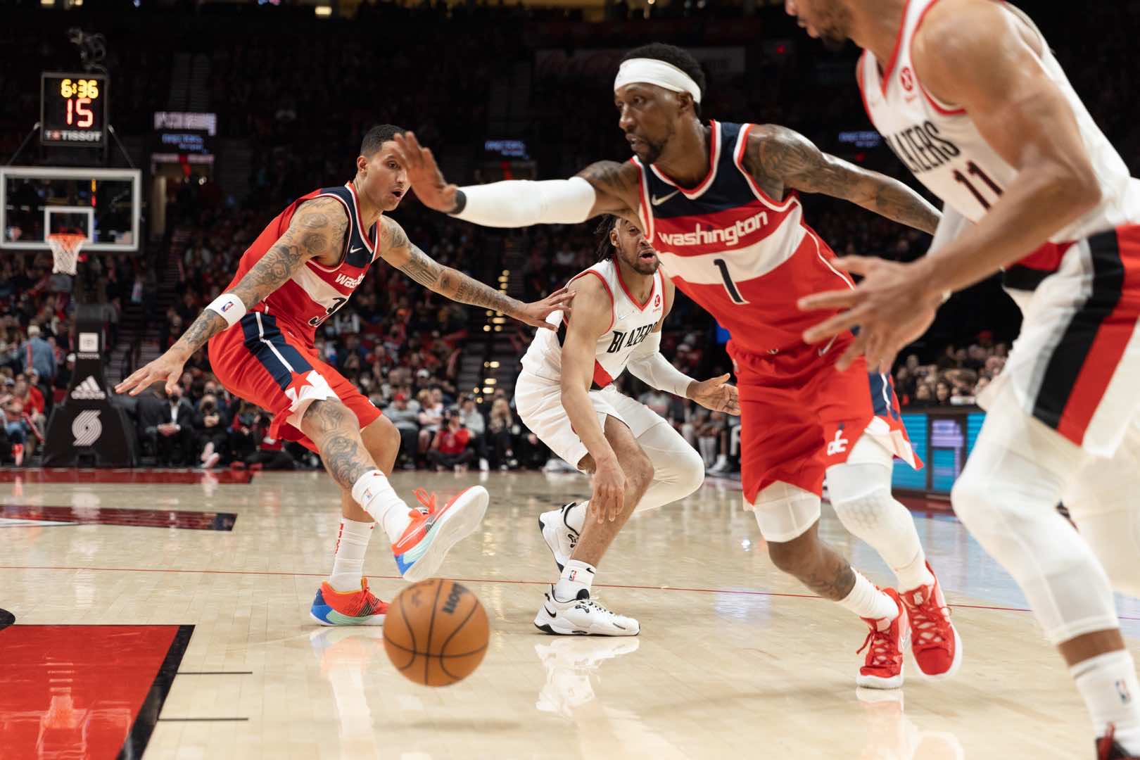 PHOTOS » Trail Blazers 127 VS. Wizards 118 on March 12, 2022 Photo ...