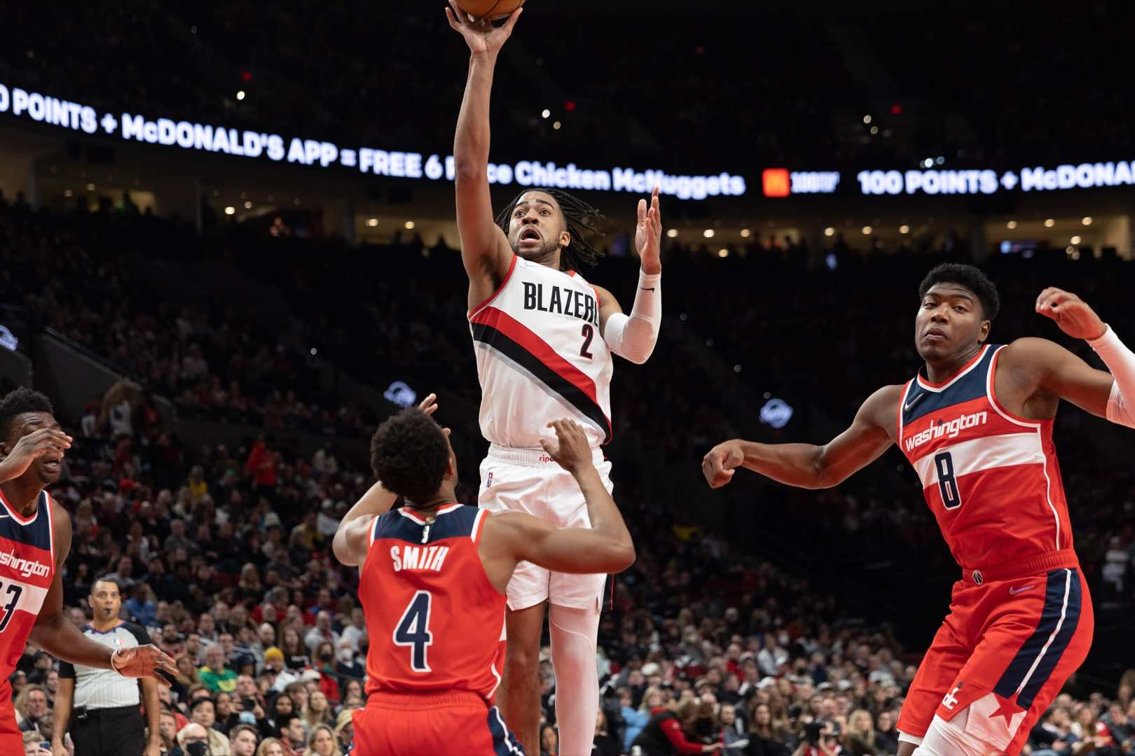 PHOTOS » Trail Blazers 127 VS. Wizards 118 on March 12, 2022 Photo ...