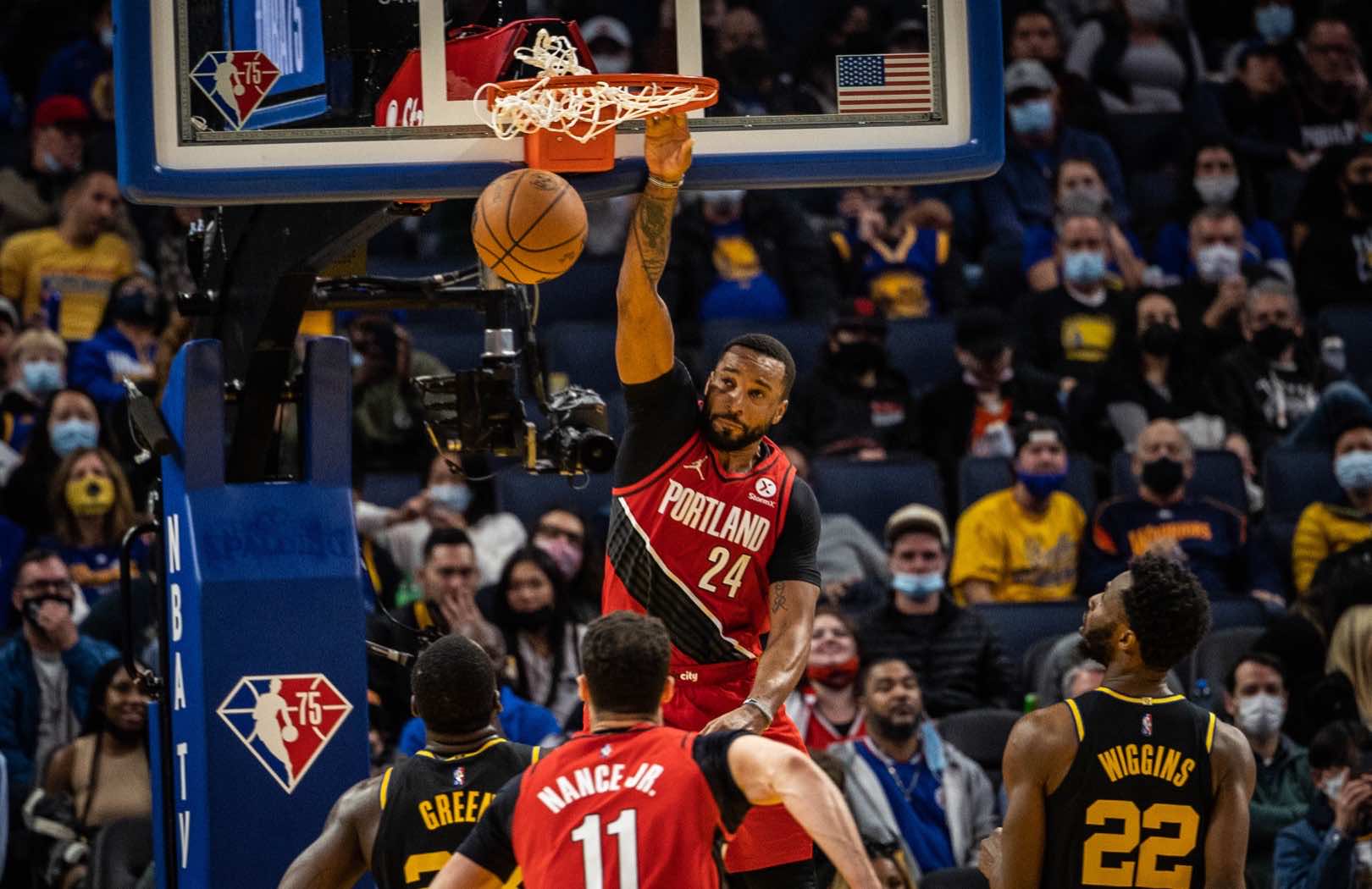 PHOTOS » Trail Blazers 94 VS. Warriors 104 on December 8, 2021 Photo ...