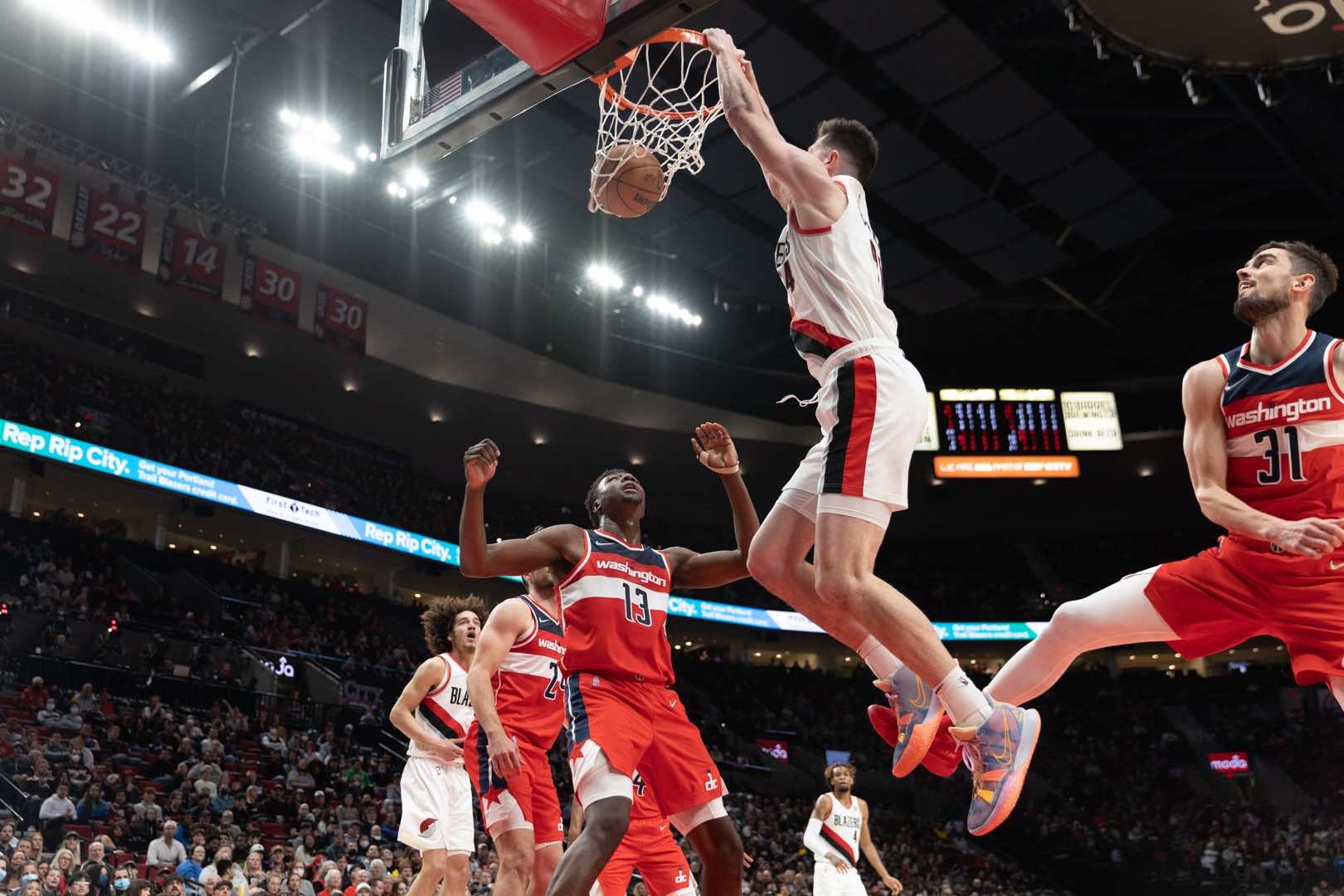 PHOTOS » Trail Blazers 127 VS. Wizards 118 on March 12, 2022 Photo ...