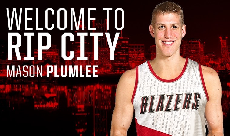 Trail Blazers Acquire Mason Plumlee, Draft Rights to Pat Connaughton ...