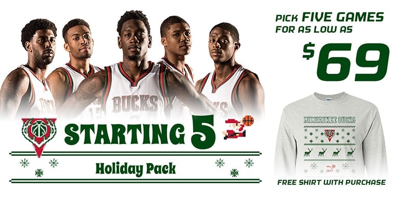Give the Gift of Basketball this Season with the New Bucks Starting 5 ...