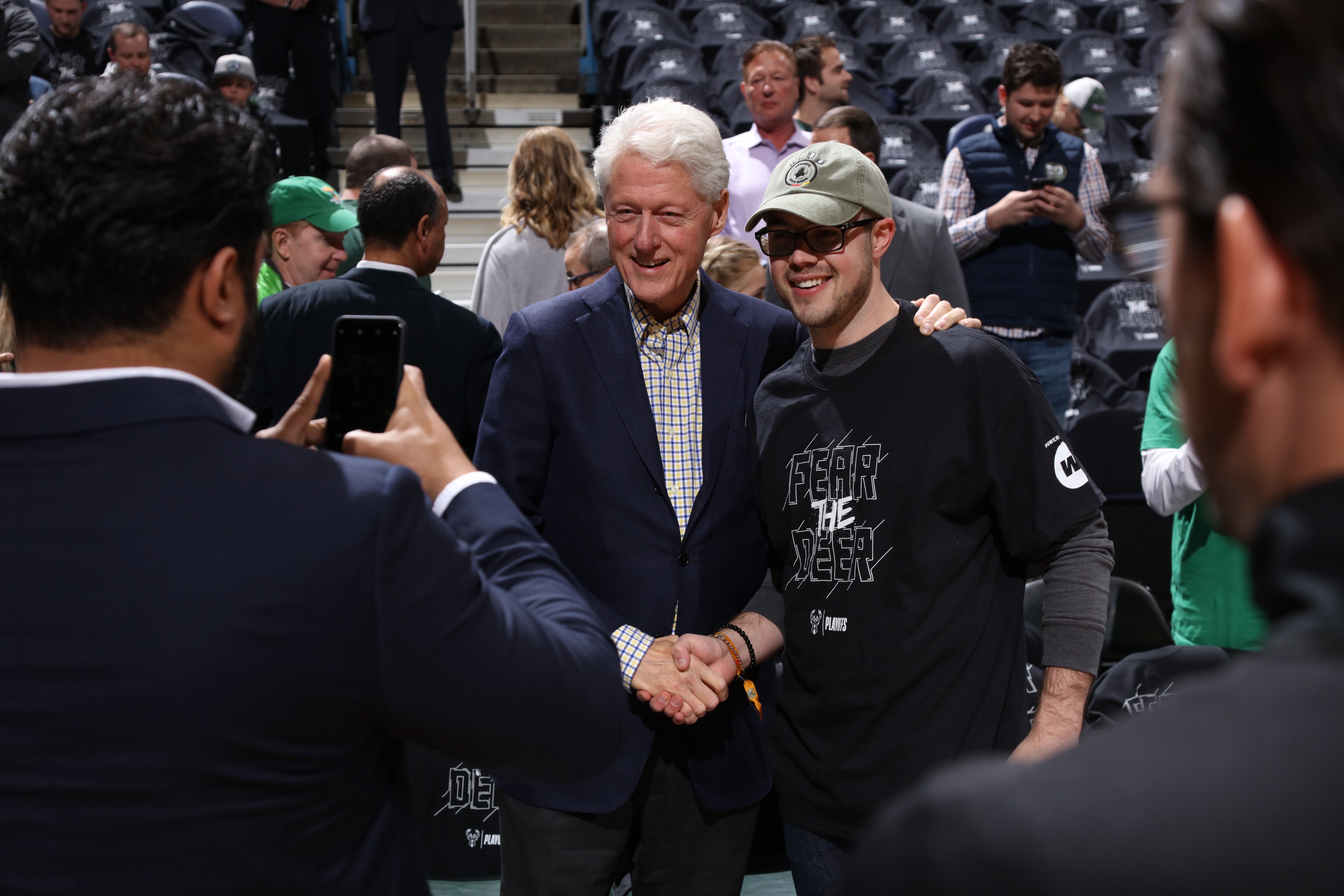 President Clinton Visits Milwaukee For Game Six | Milwaukee Bucks