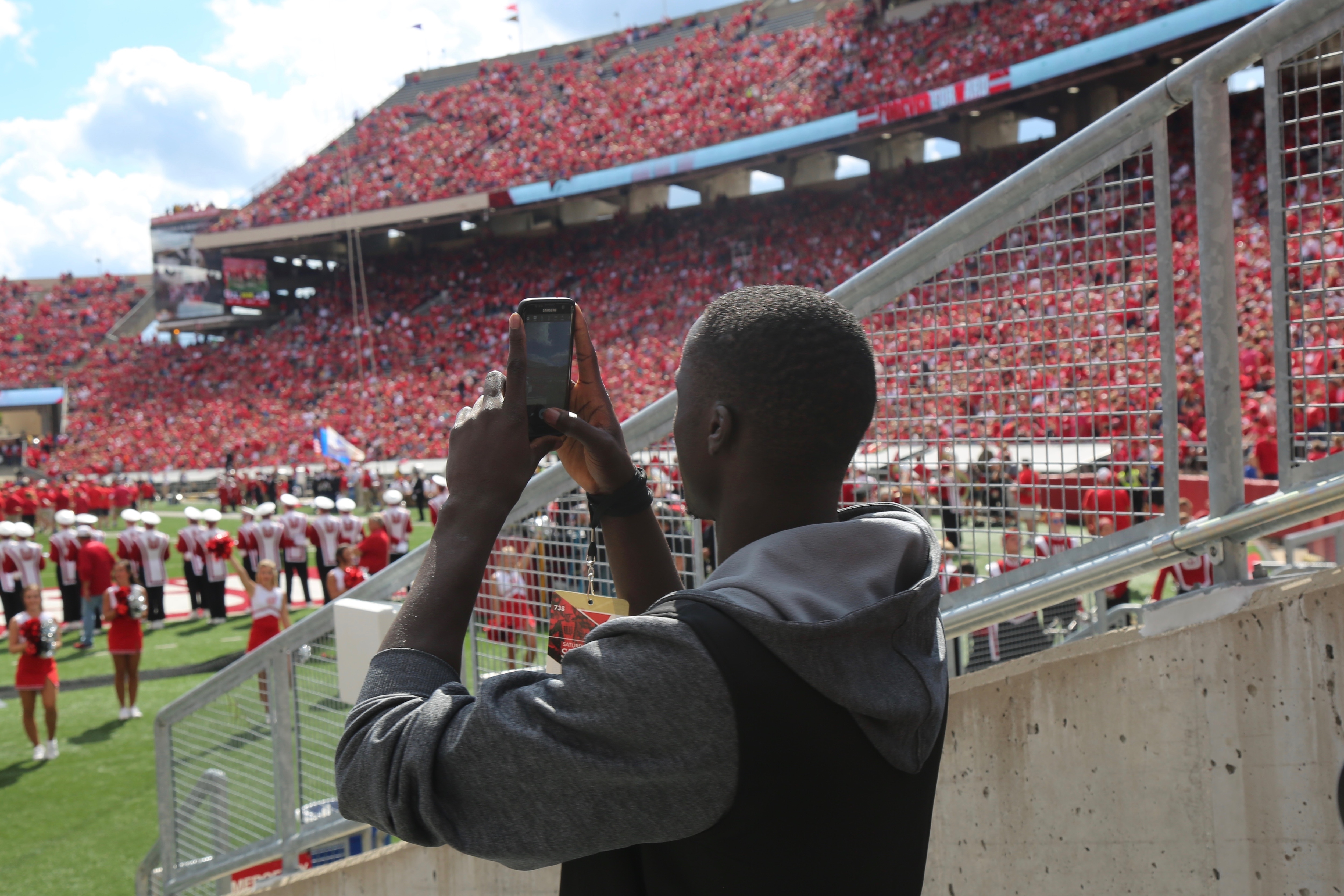 Gallery: Thon Maker Visits Camp Randall | Milwaukee Bucks
