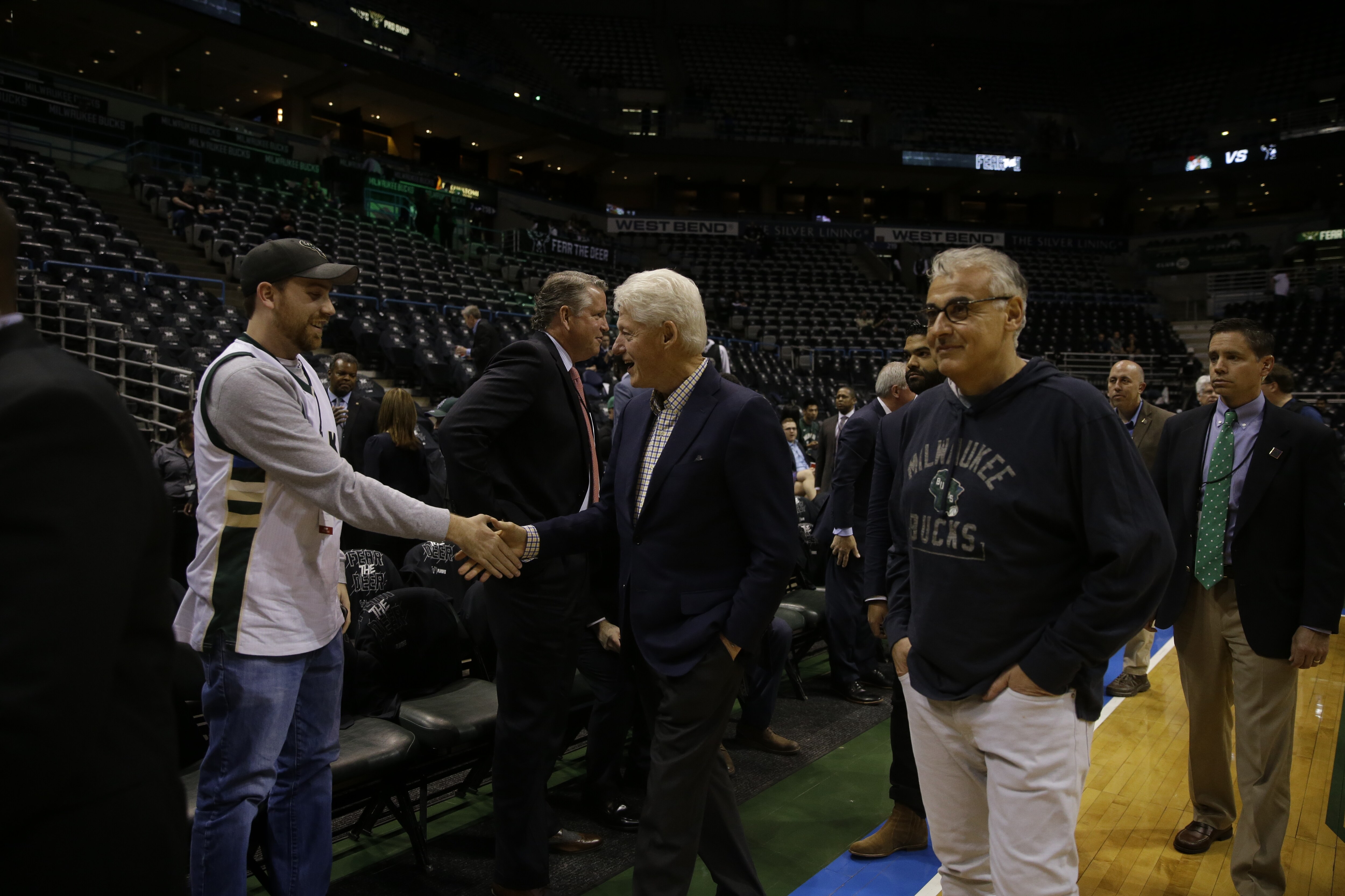 President Clinton Visits Milwaukee For Game Six Photo Gallery | NBA.com