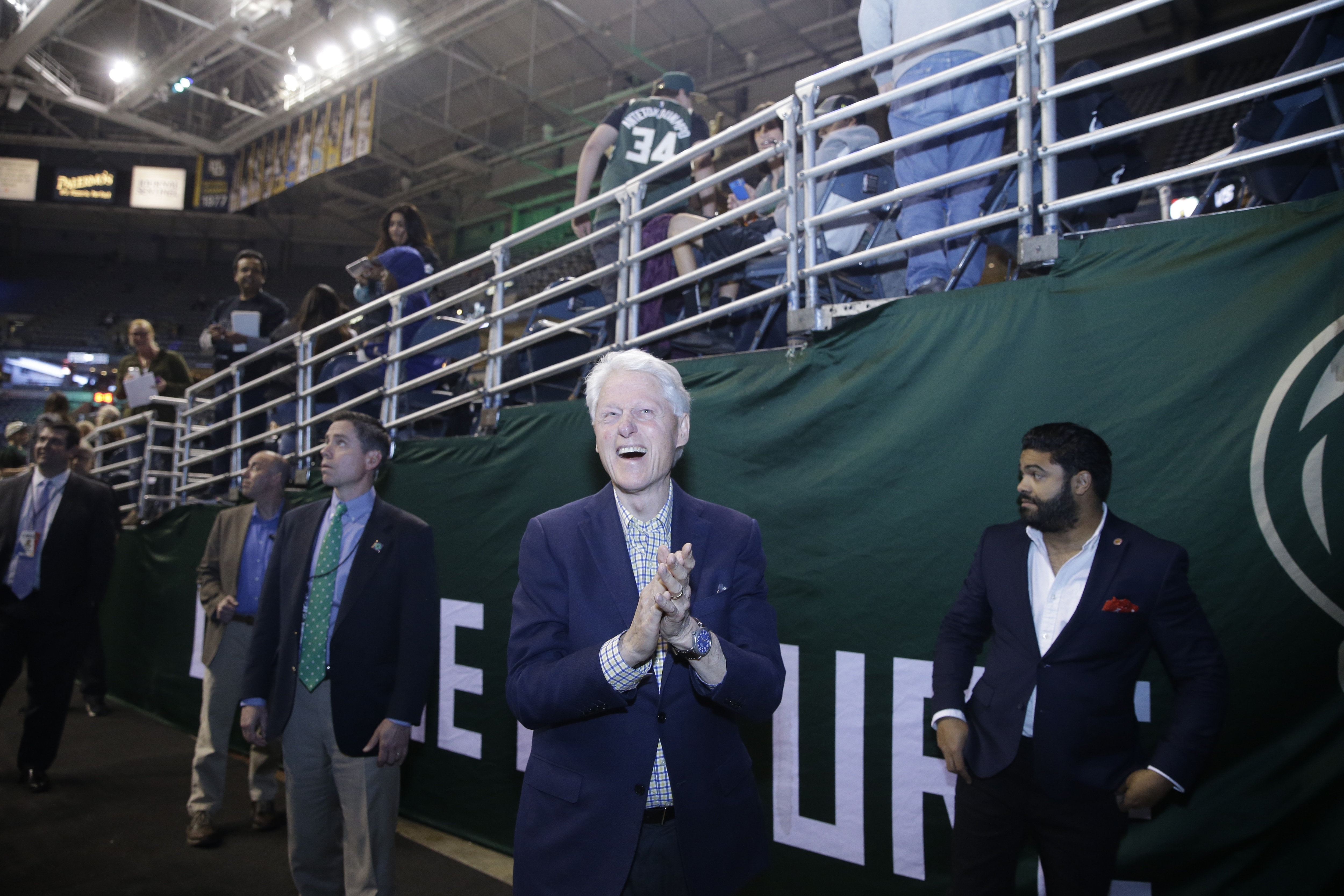 President Clinton Visits Milwaukee For Game Six Photo Gallery | NBA.com