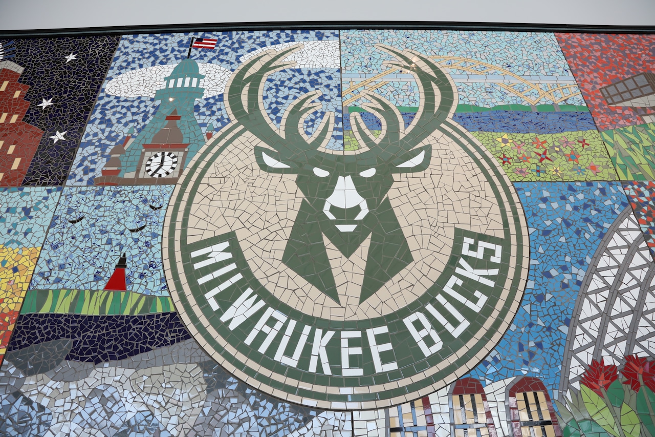 The Milwaukee Bucks Art Collection Inside Fiserv Forum Photo Gallery ...