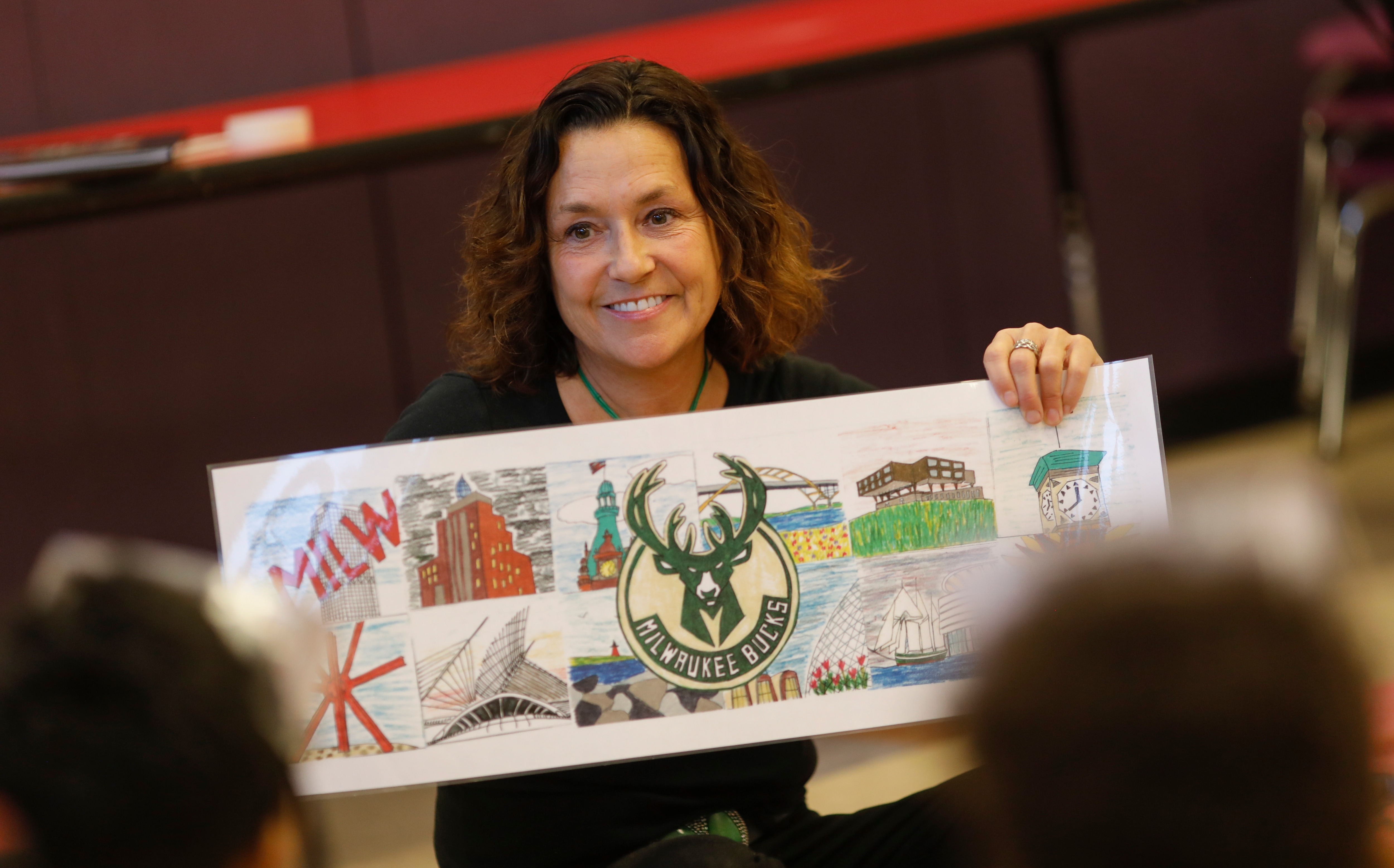 Milwaukee Bucks Art Collection with Carrie O’Malley at Milwaukee ...