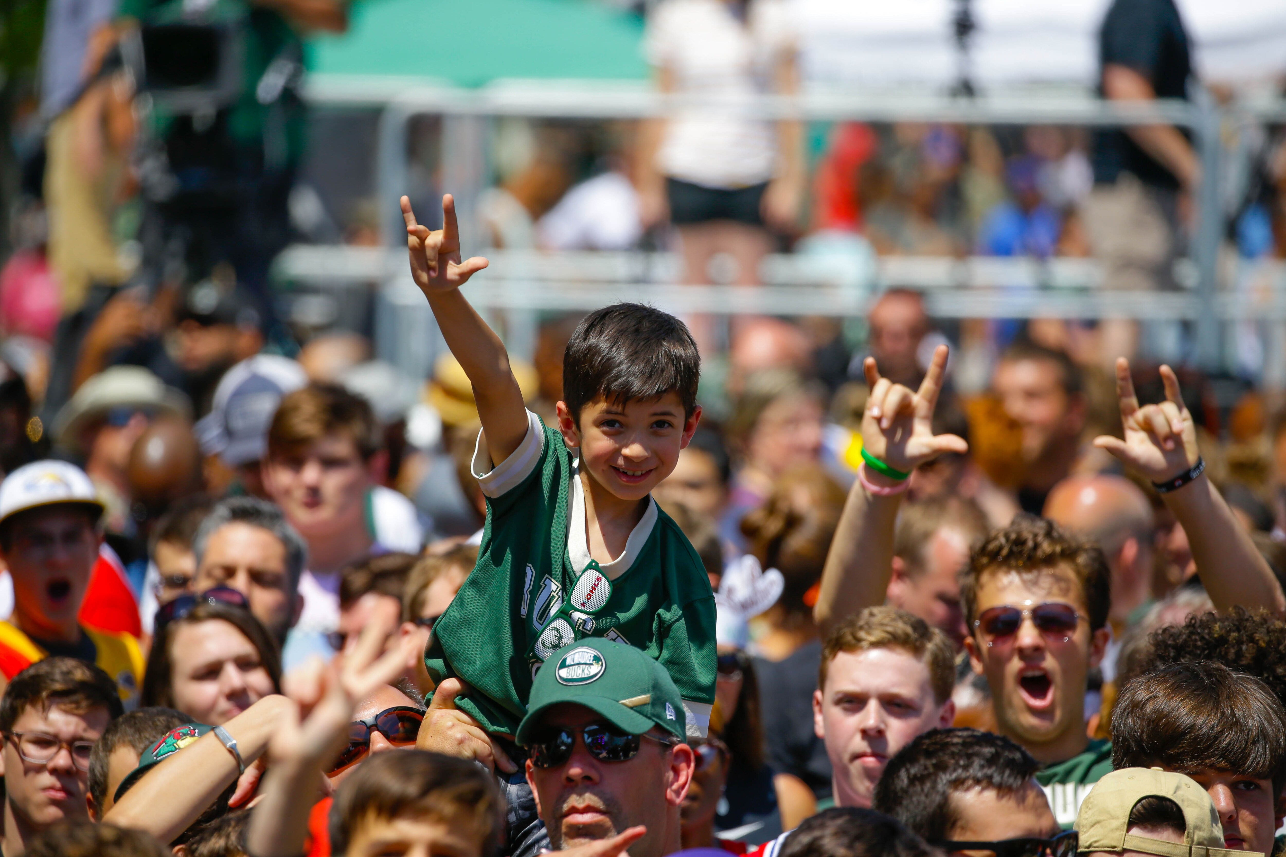 Fans Pack Plaza For MVP Celebration Photo Gallery | NBA.com