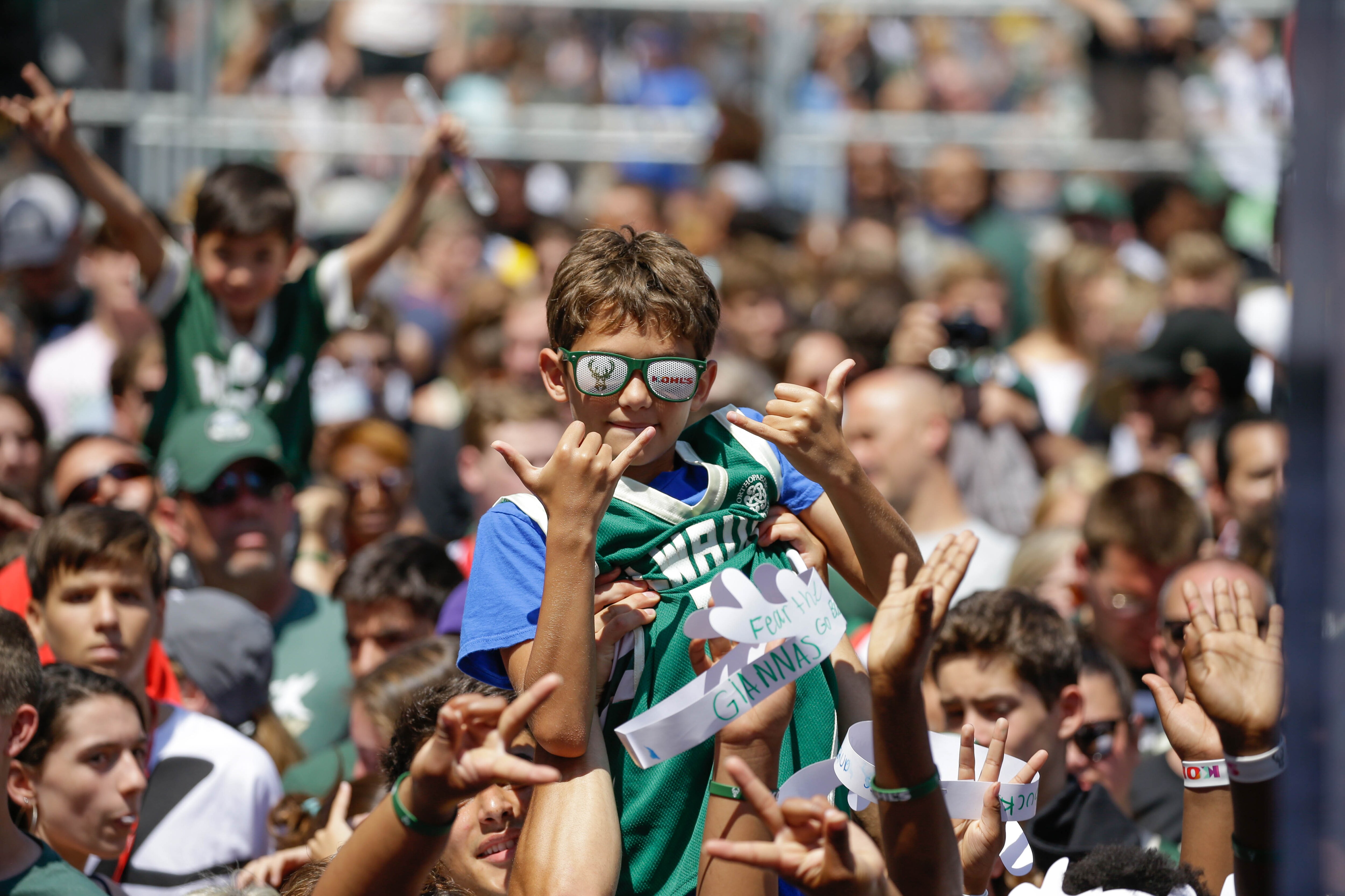 Fans Pack Plaza For MVP Celebration Photo Gallery | NBA.com