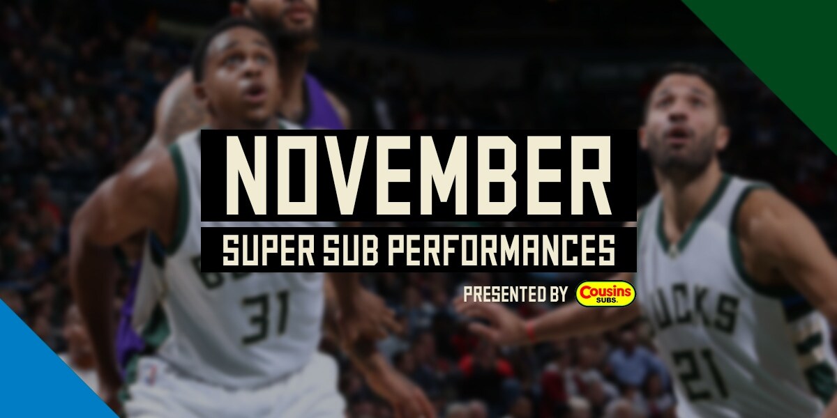 Best Bucks Bench Performances of November | Milwaukee Bucks