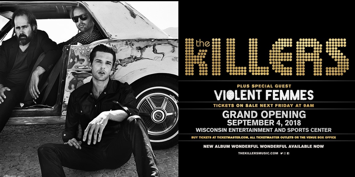 The Killers to Perform Grand Opening Concert at Wisconsin Entertainment ...