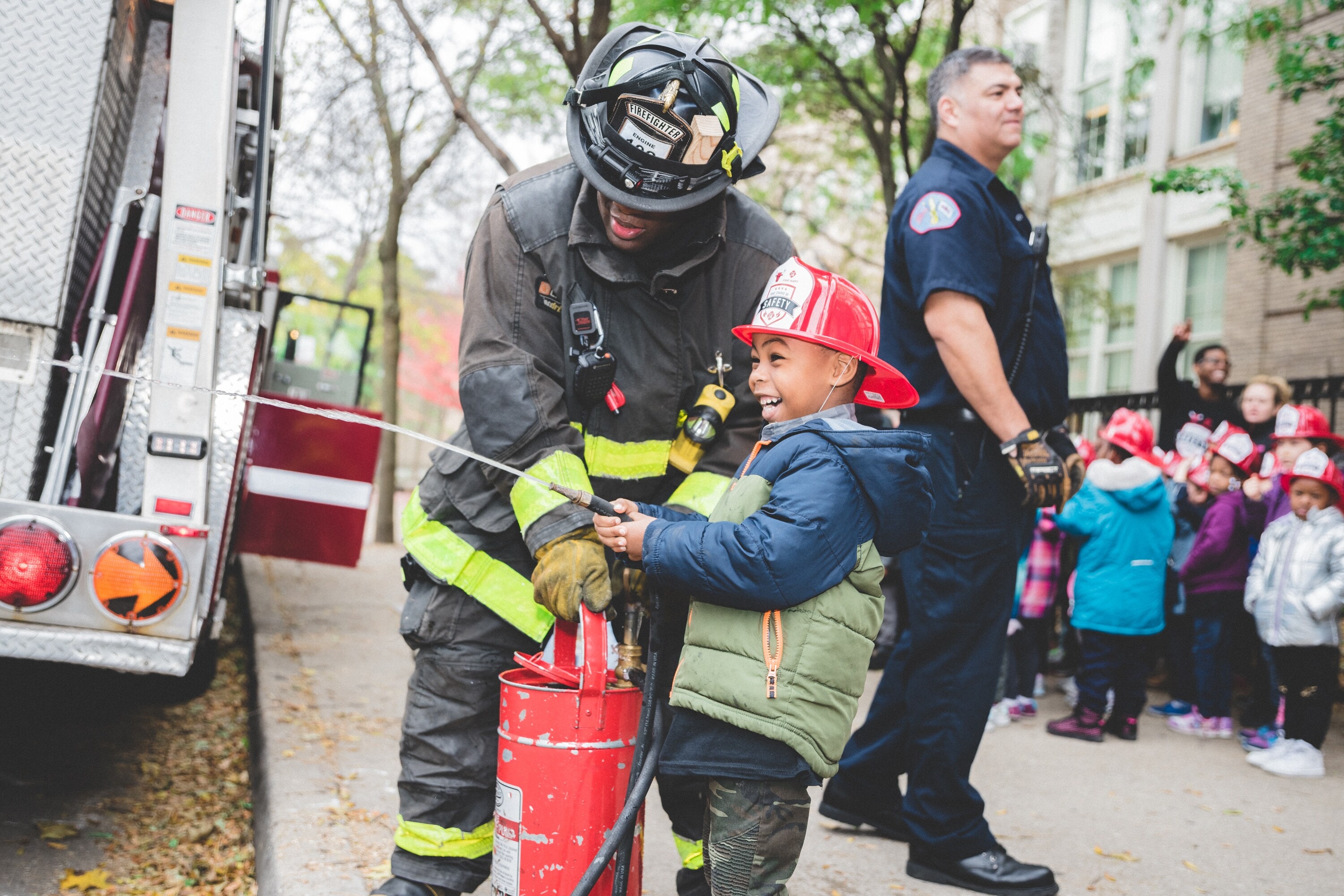 Bulls and First Alert Hold Fire Safety Day Photo Gallery