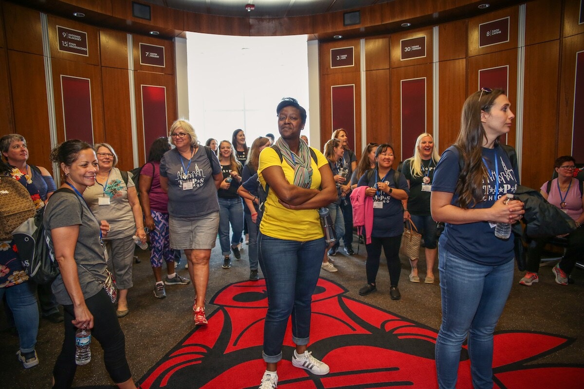 CHICAGO BULLS HOST TAPS FOR EXCLUSIVE TOUR | Chicago Bulls