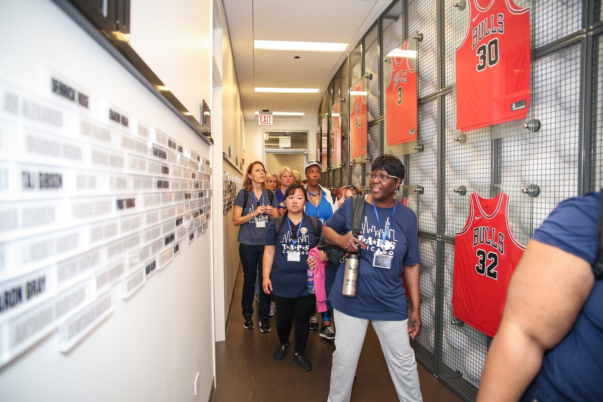 CHICAGO BULLS HOST TAPS FOR EXCLUSIVE TOUR | Chicago Bulls