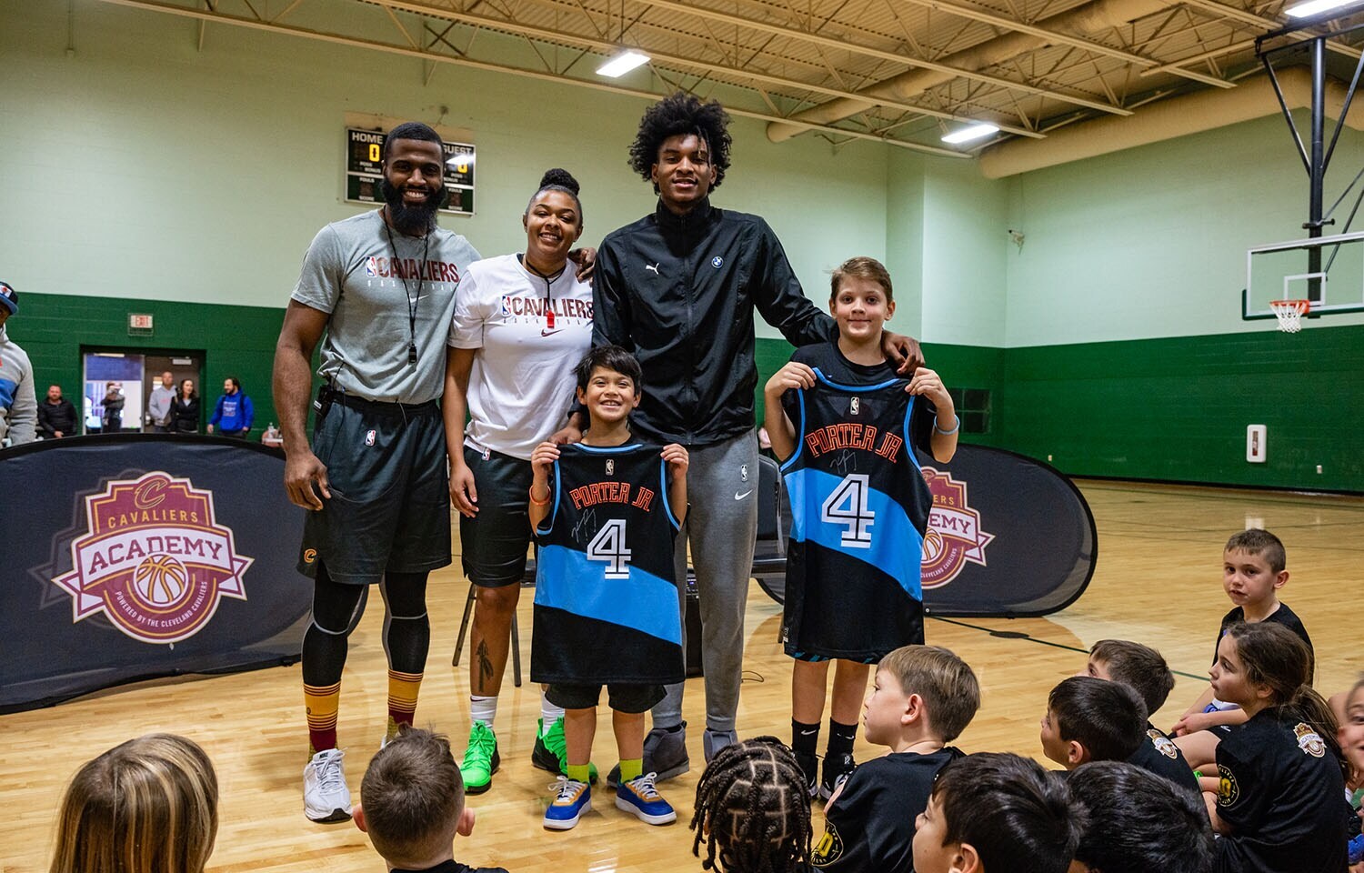 Kevin Porter Jr. Surprises Cavs Academy Kids in Strongsville Photo ...
