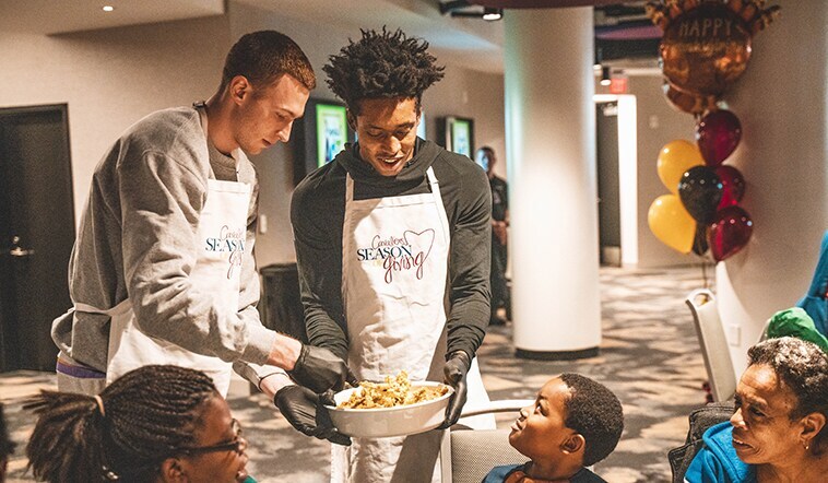 Putting the 'Giving' in Thanksgiving on Tuesday | Cleveland Cavaliers