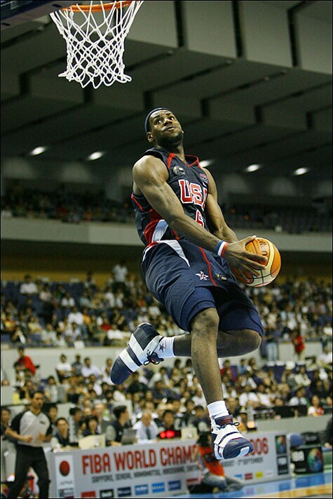LBJ Team USA versus Slovenia-August 22, 2006 | Cleveland Cavaliers
