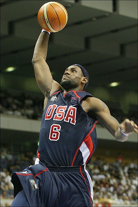 LBJ Team USA versus Slovenia-August 22, 2006 | Cleveland Cavaliers