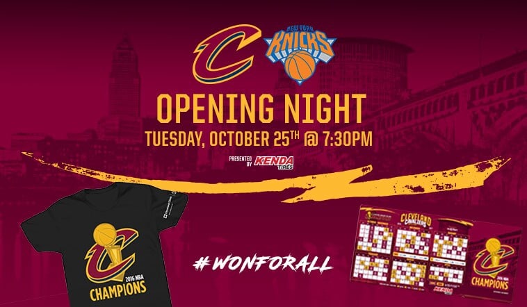 Cavs #WonForAll Opening Night Fan Guide | Cleveland Cavaliers