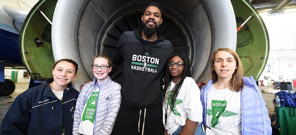 Rookie Flight Crew Takes Off with Olynyk, Johnson | Boston Celtics