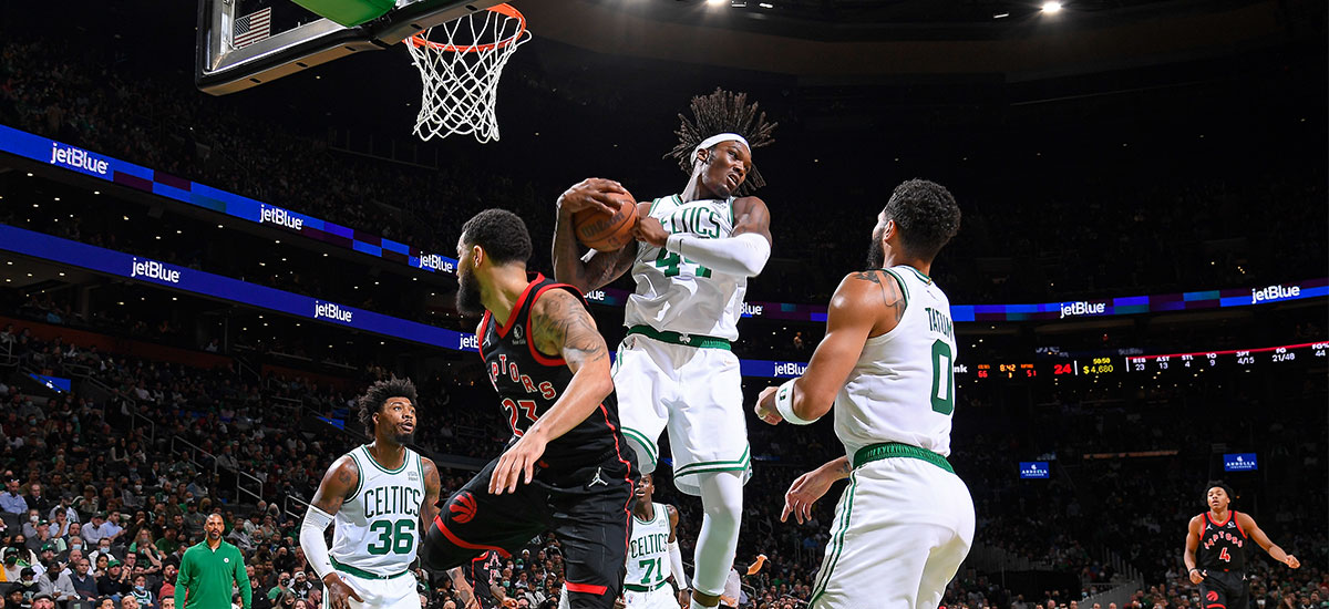 Rob Williams Leads Aggressive Attack in Payback Win vs. Raps | Boston ...