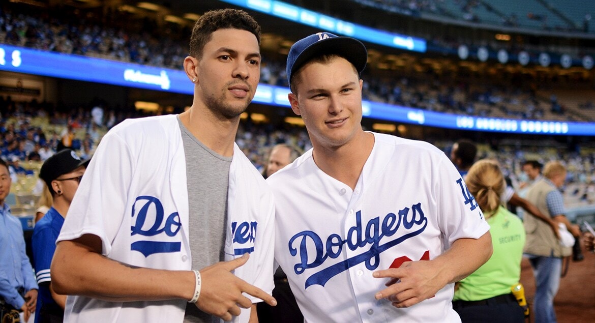 Austin Rivers Throws First Pitch At Dodgers Stadium | LA Clippers