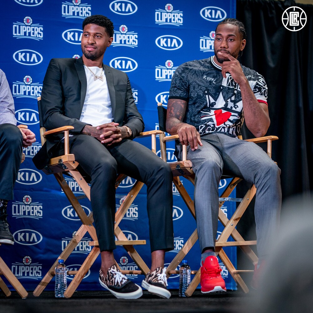 Gallery | Kawhi Leonard & Paul George Introductory Press Conference ...