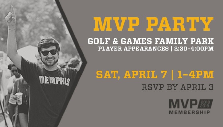 Grizzlies 17th Annual MVP Member Thank You Party featuring entire ...