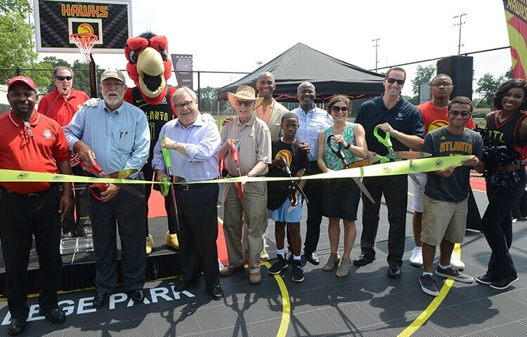 PHOTOS: Badgett Stadium Ribbon Cutting | Atlanta Hawks