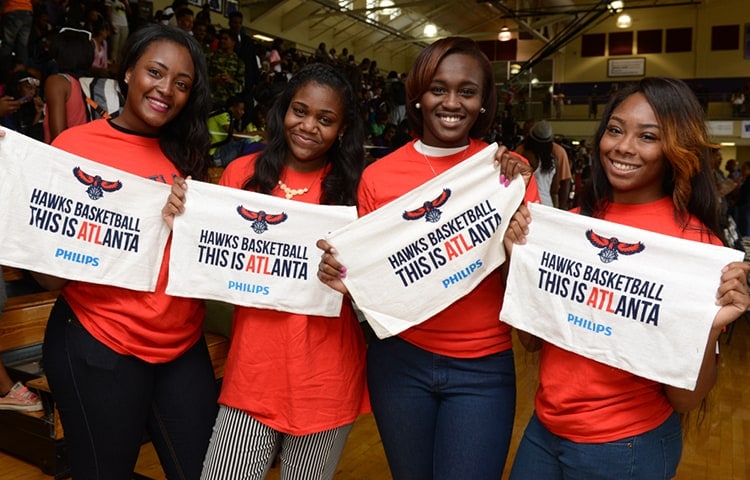 Hawks Surprise Miller Grove High School with Open Practice | Atlanta Hawks