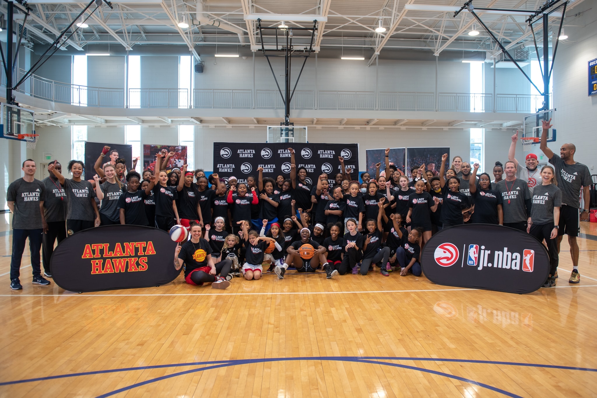 Hawks Strengthen Basketball Skills of 70 Girls at Lady Ballers Clinic ...