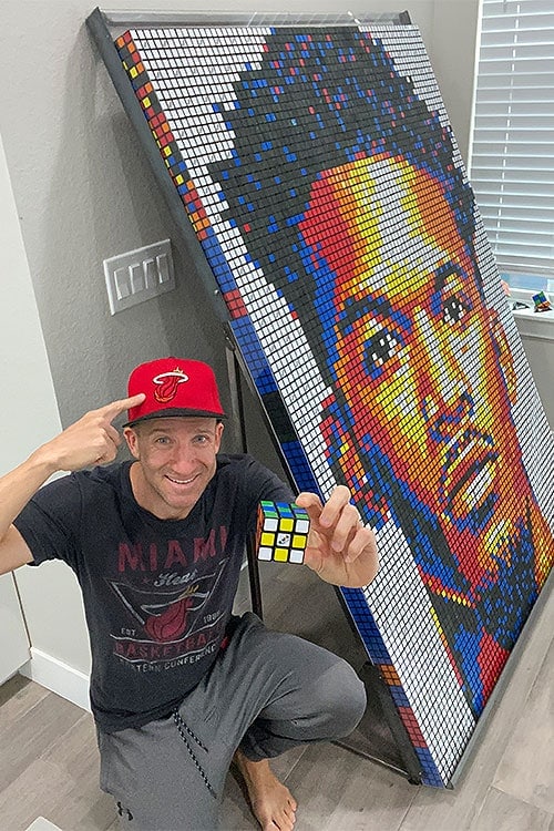 Rubik’s Cube Wizard Builds Insane Portraits Using Just the Cubes | NBA.com