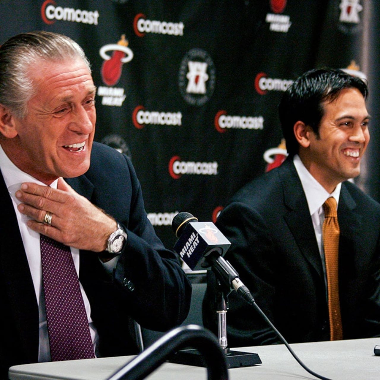 Pat Riley and Erik Spoelstra Through The Years Photo Gallery | NBA.com