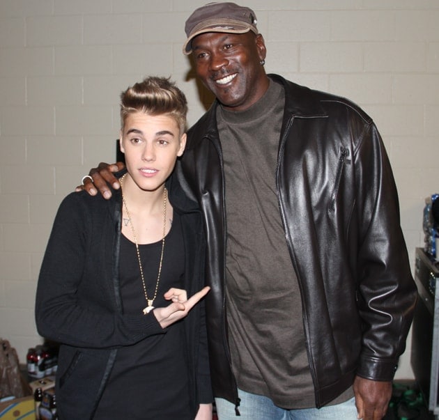 Justin Bieber Meets Michael Jordan - 1/22/13 Photo Gallery | NBA.com
