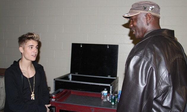 Justin Bieber Meets Michael Jordan - 1/22/13 Photo Gallery | NBA.com
