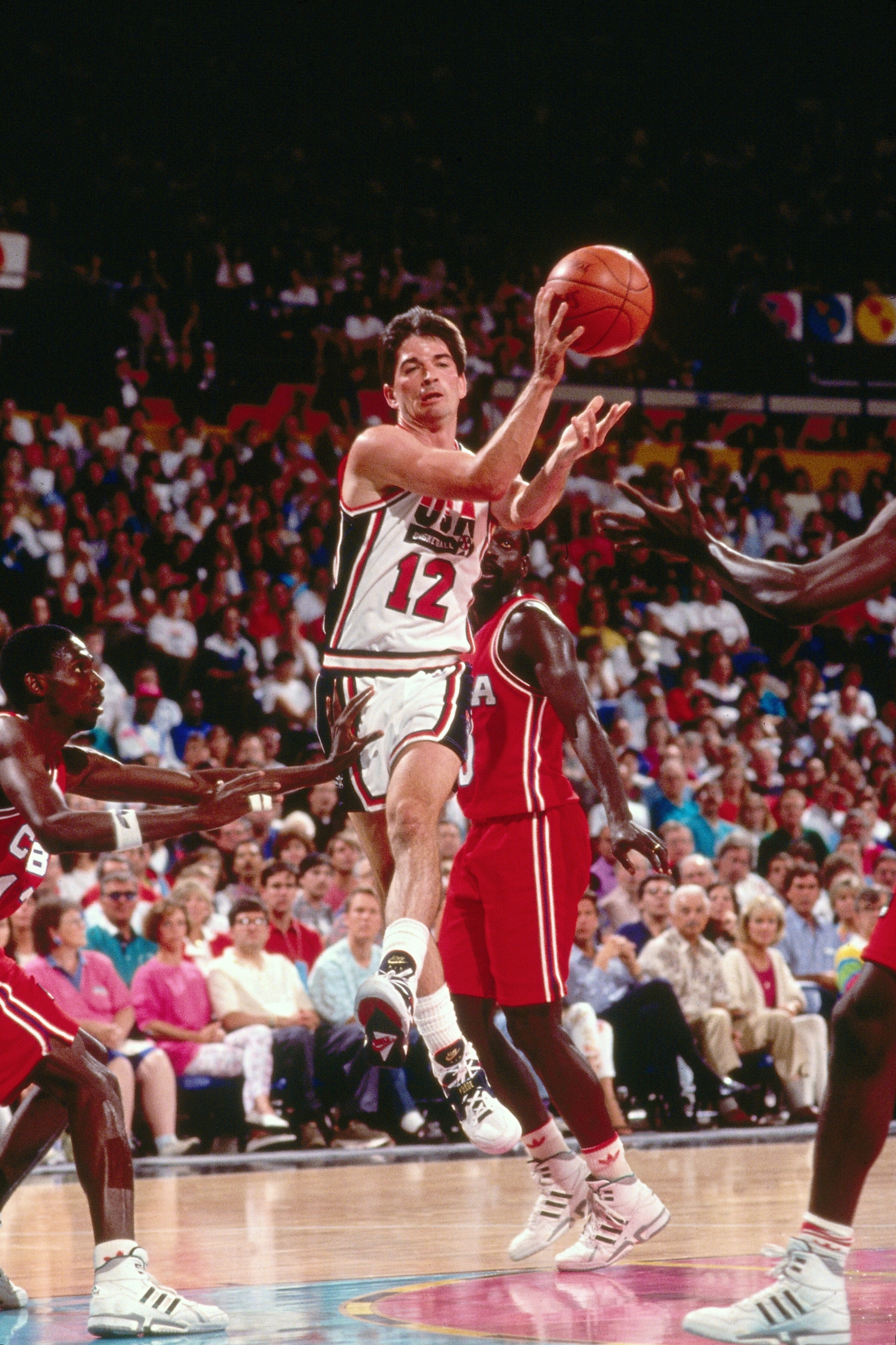 The Dream Team: John Stockton & Karl Malone win gold in the '92 Olympic ...