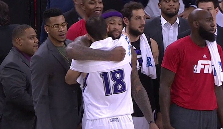 Cousins and Casspi's Big Hug | Sacramento Kings